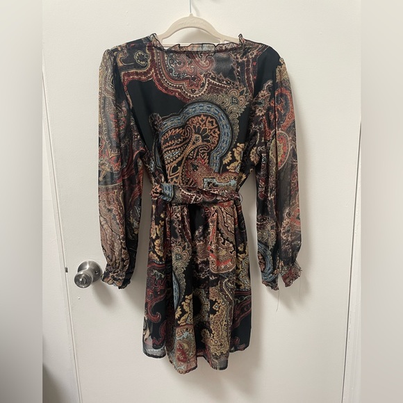 Zara | Dresses | Zara Paisley Printed Dress | Poshmark